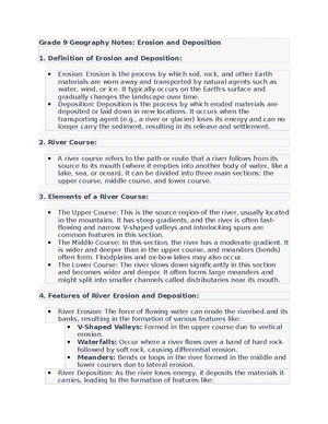 Grade 9 Geography Notes Term 3 Week 3 - Grade 9 Geography Notes ...