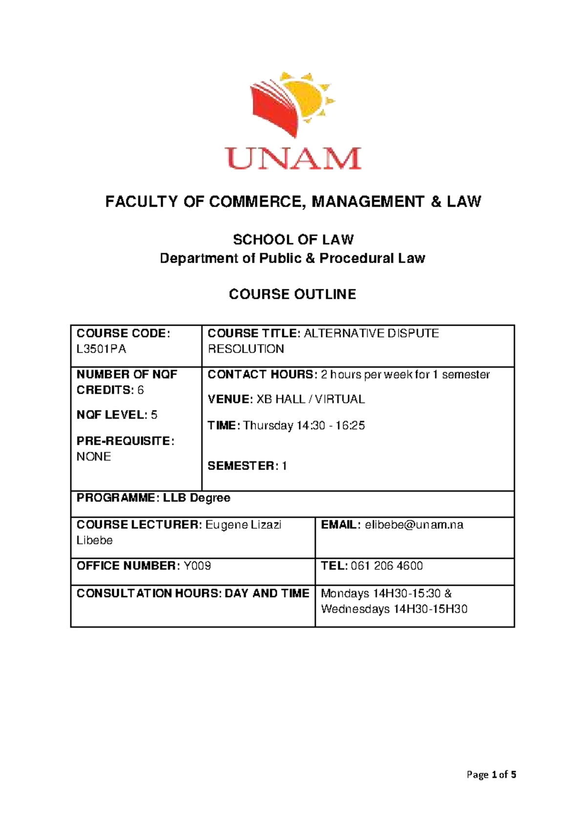UNAM 2025 Student Fees Prospectus: Payments, Refunds & Discounts Guide ...