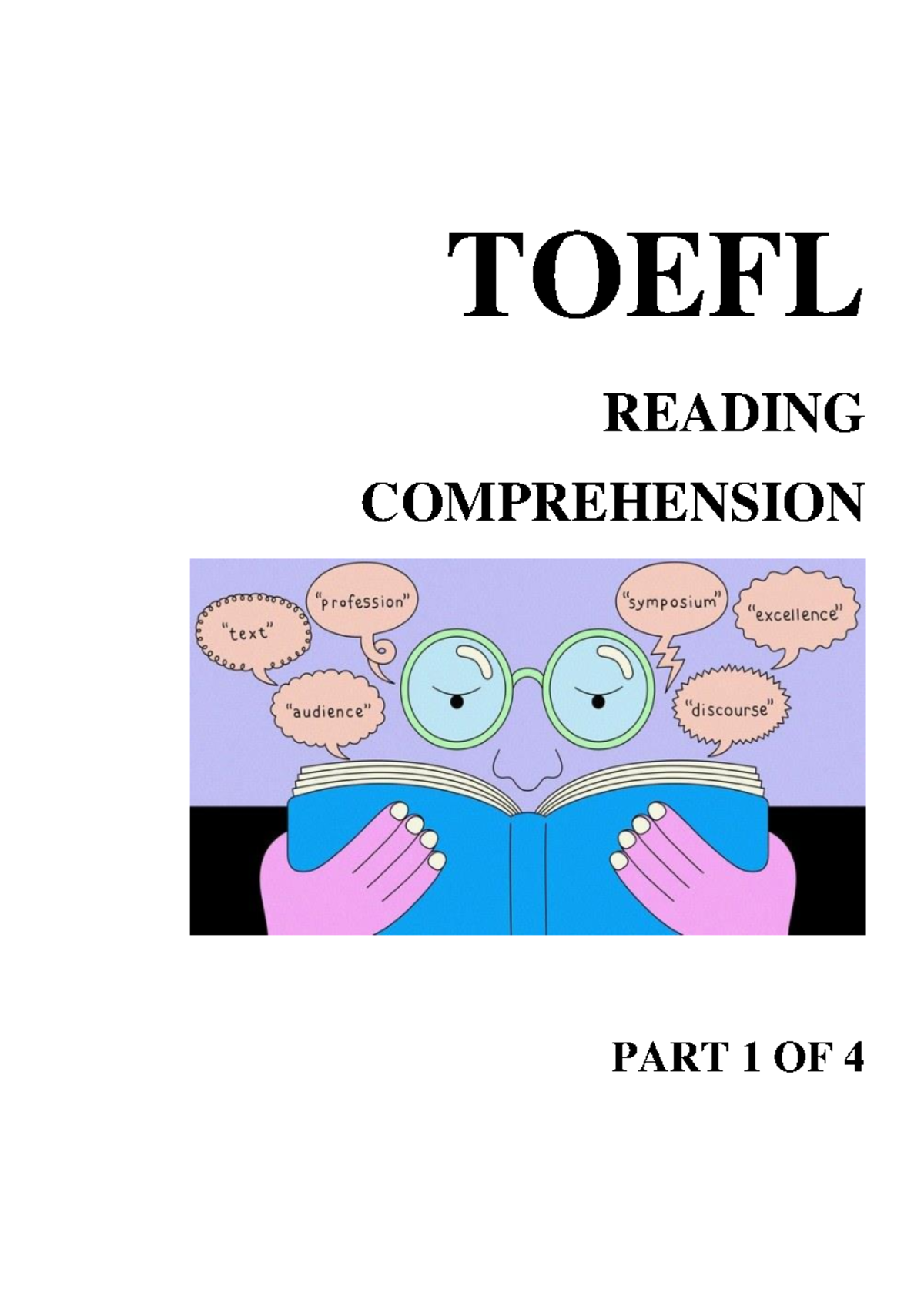 Toefl Reading Comprehension 1 - TOEFL READING COMPREHENSION PART 1 OF 4 ...