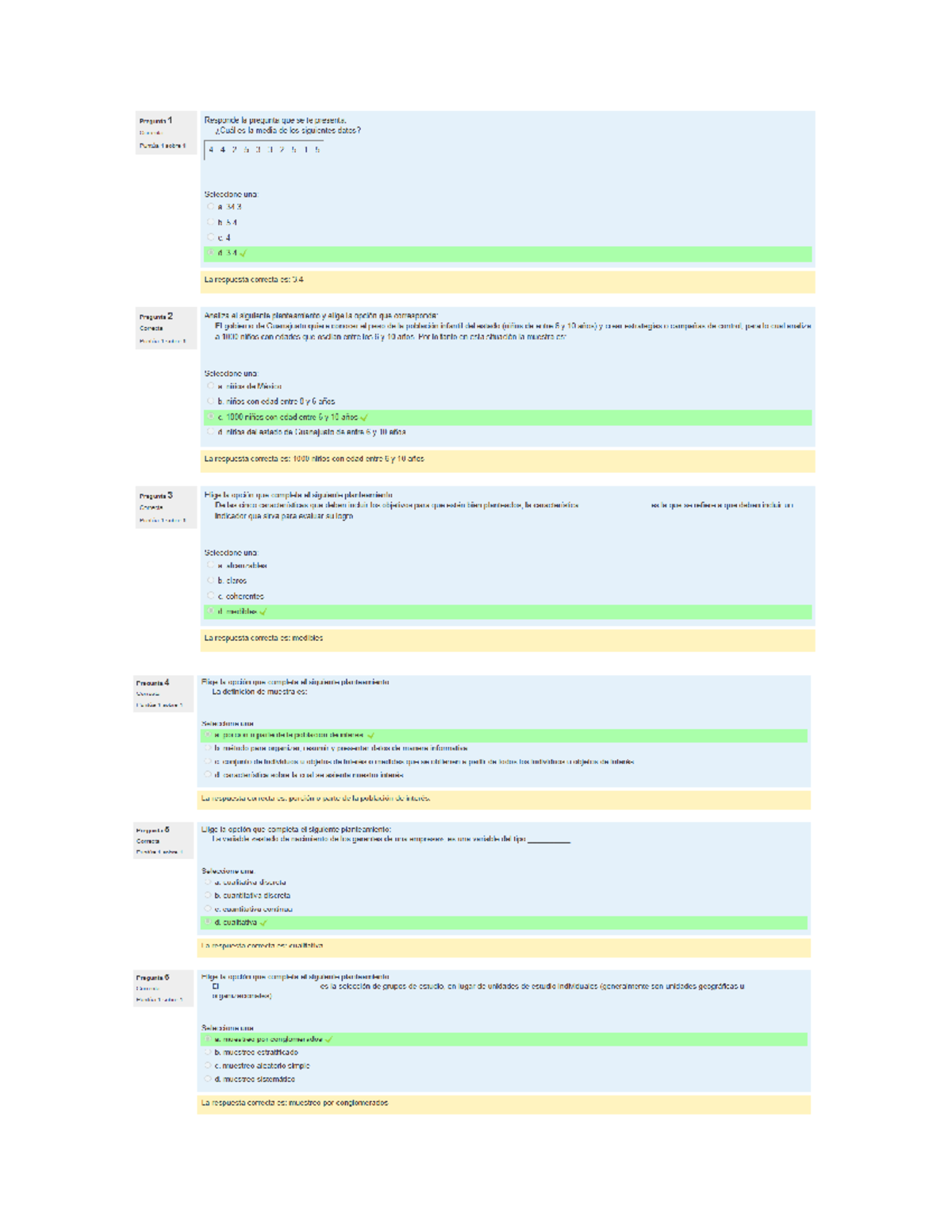 Examen 1 - Estadística Inferencial: Preguntas y Respuestas - Studocu