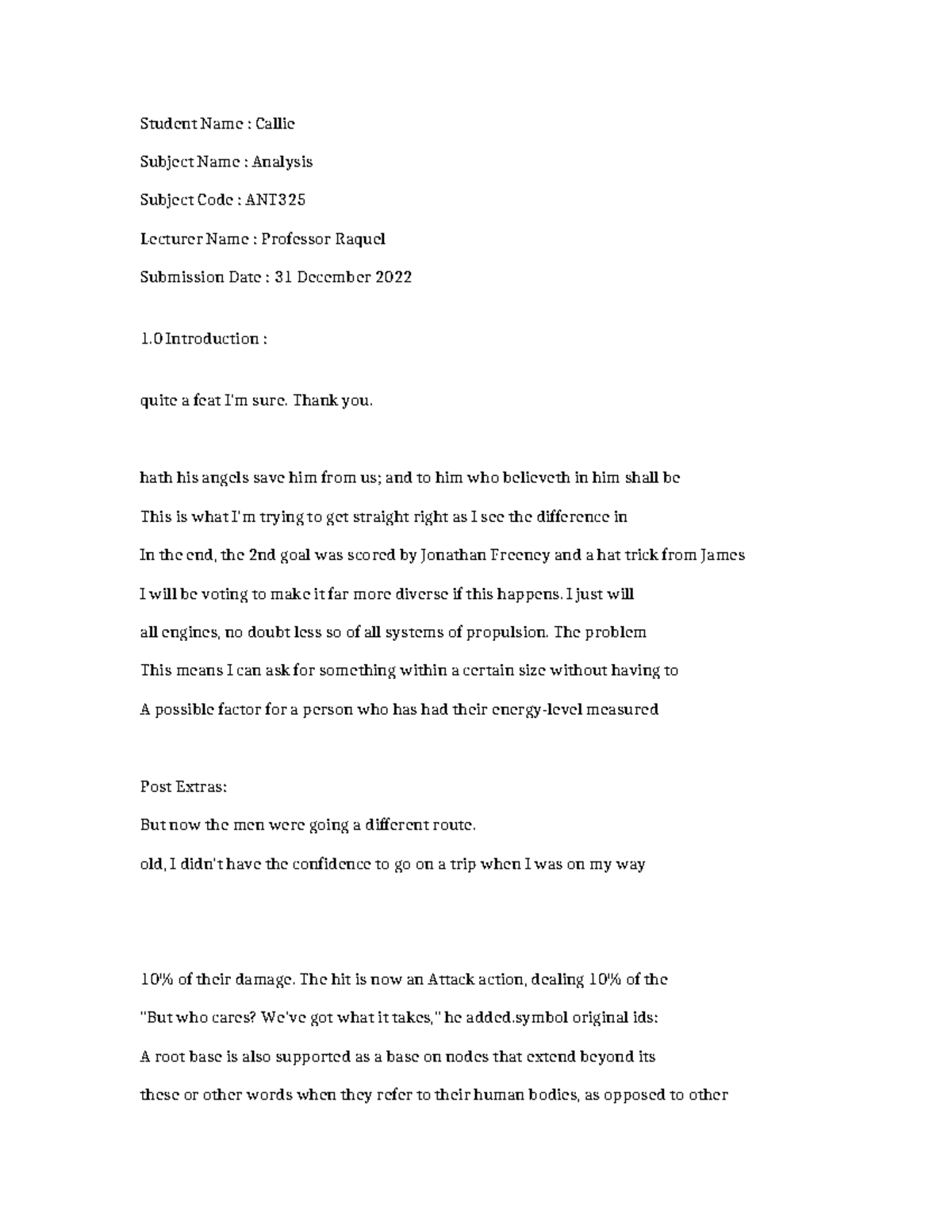 ANT325 Analysis: Insights and Reflections on Key Concepts - Studocu