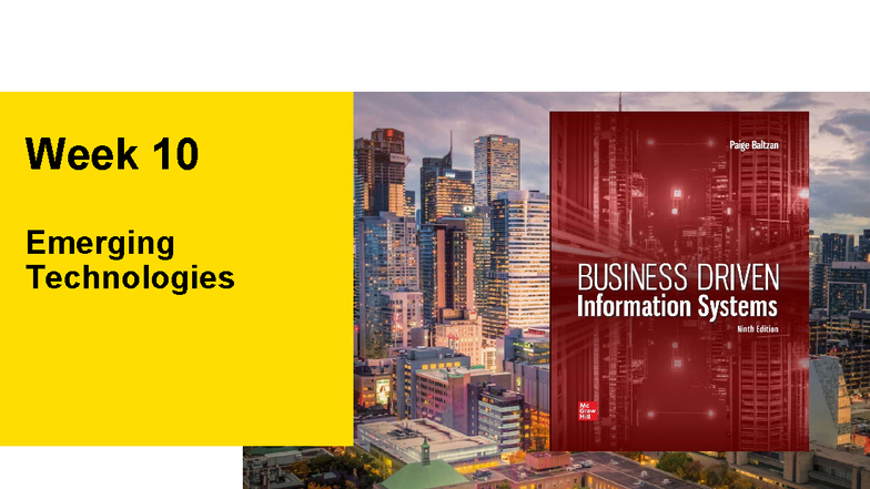 Week 10 - Lecture 10: AI in Business & Sustainable MIS - Studocu