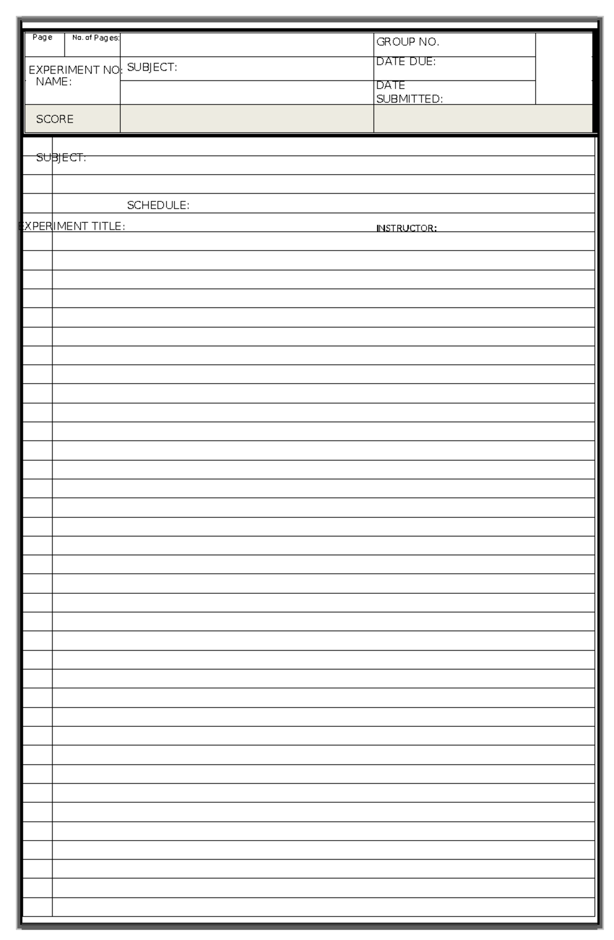 LAB Paper Template - Jjsgsbb - Physical Education and health - NAME ...
