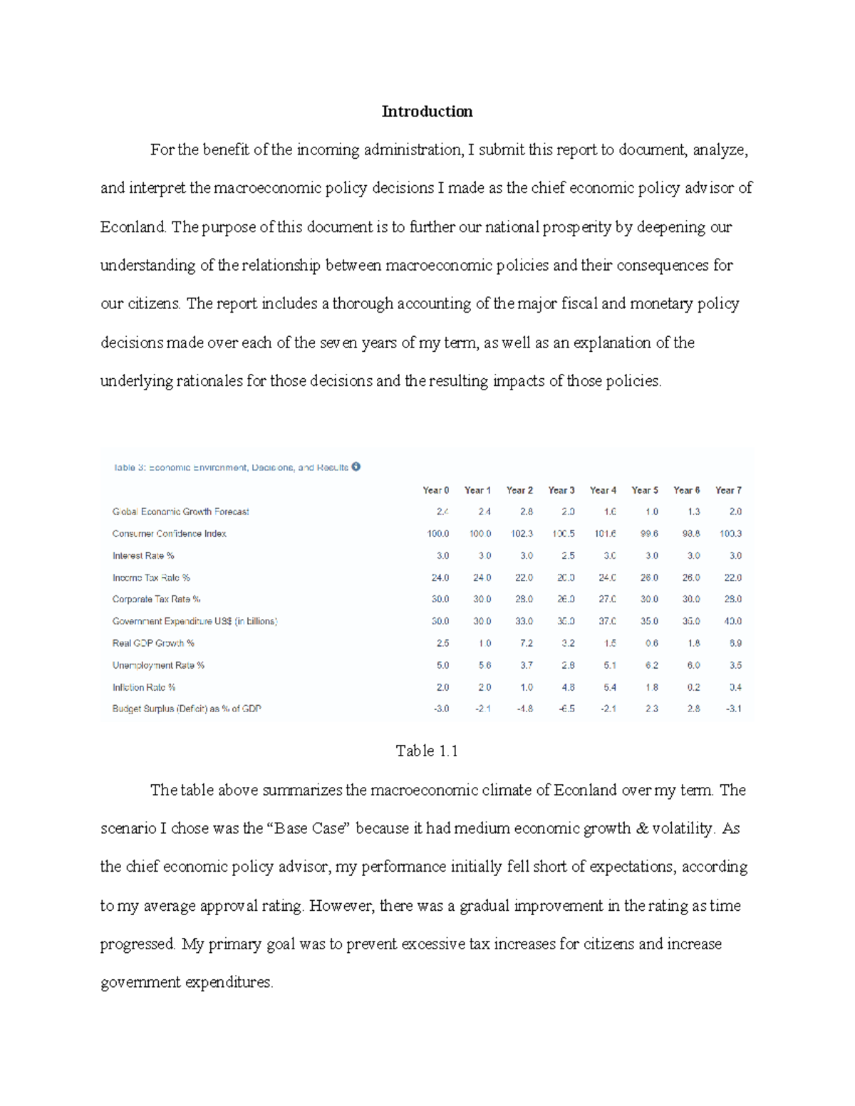ECO 202 Module Three Simulation Checkpoint Assignment - Introduction For the benefit of the ...