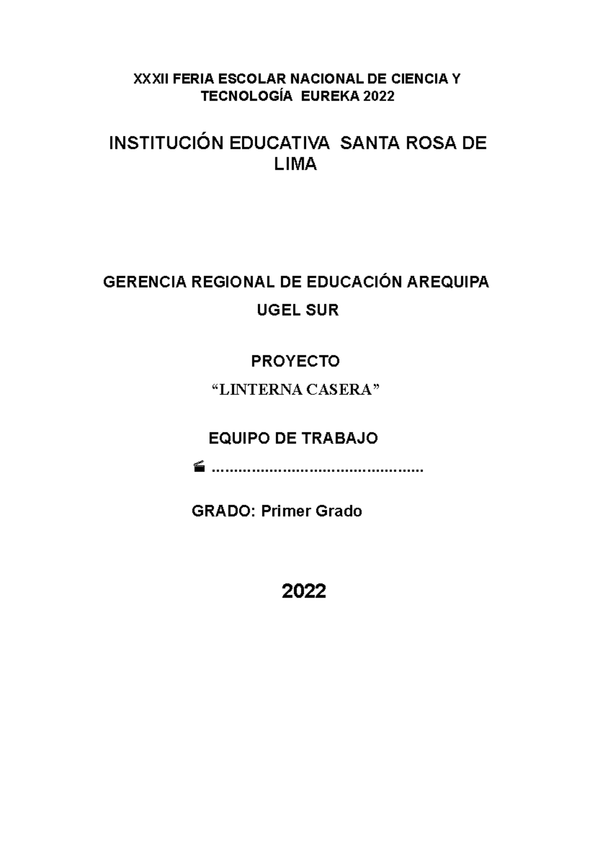 LINTERNA CASERA: Proyecto Educativo y Experimento para Primer Grado ...