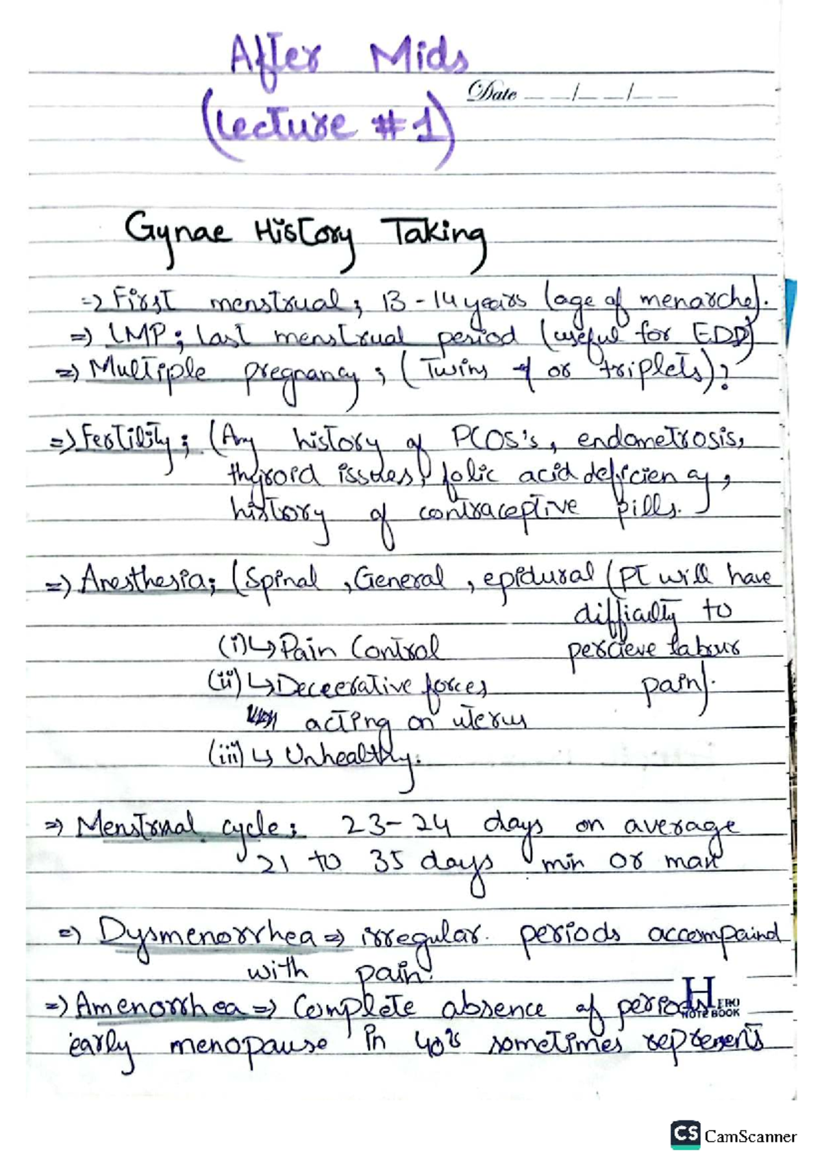Clinical Notes: AMP 5 Mids on Neurological Assessments and Findings ...