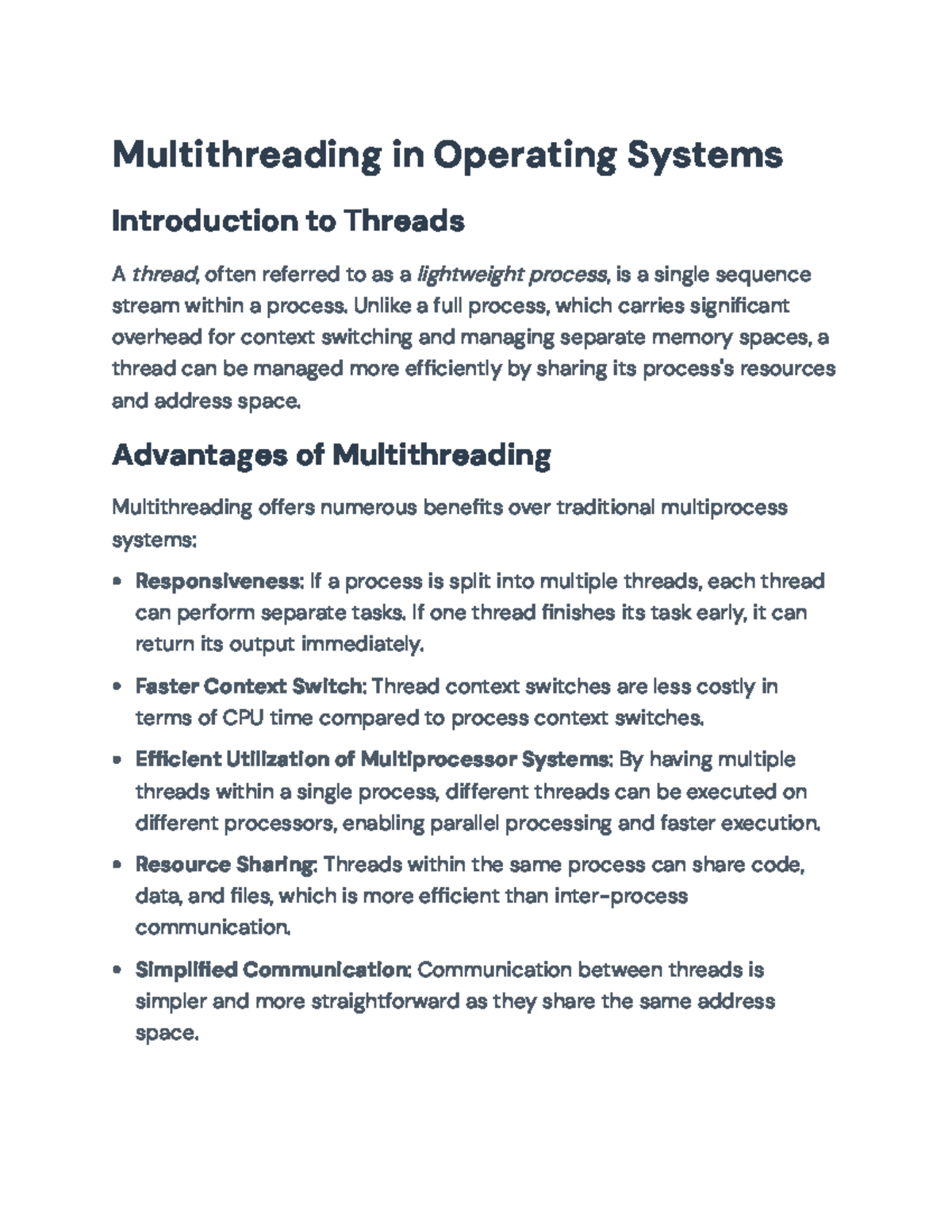Multithreading Concepts and Examples in C Programming (CS101 ...
