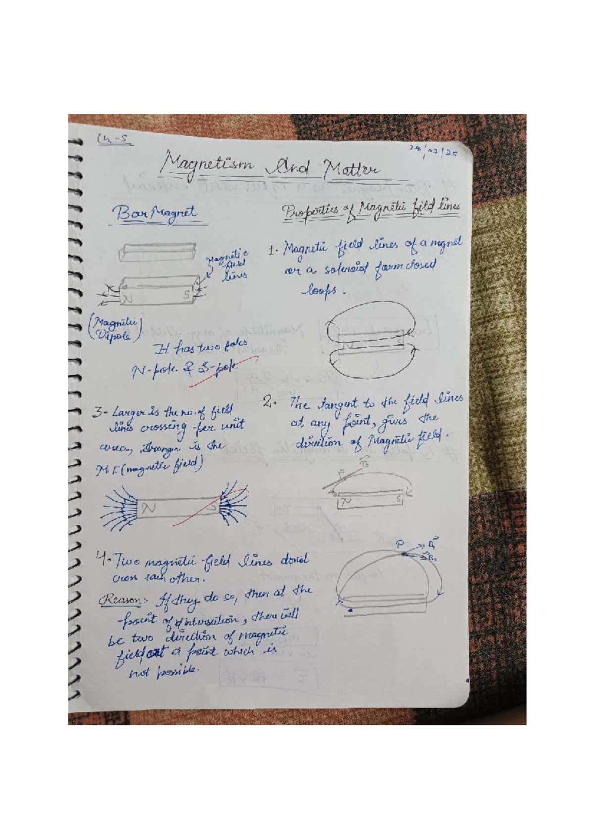 Physics CH5: Magnetism and Matter - Class Notes on Magnetic Properties ...
