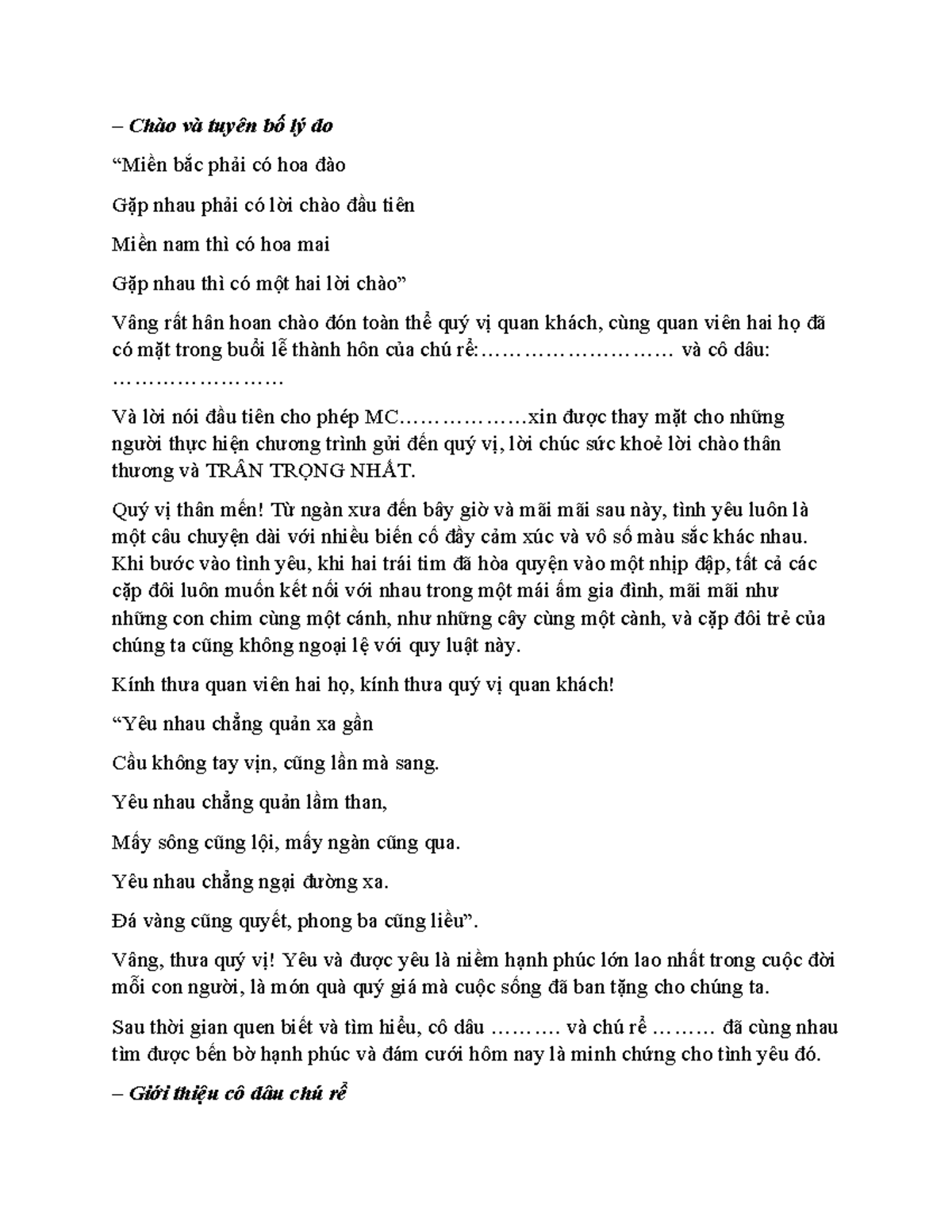 Kịch bản MC Đám Cưới Andrew - Midterm 1 - Studocu