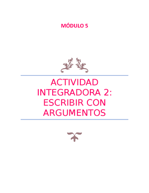 Modulo 13 .- Argumentación prepa en linea - 1. ¿A qué se refiere la ...