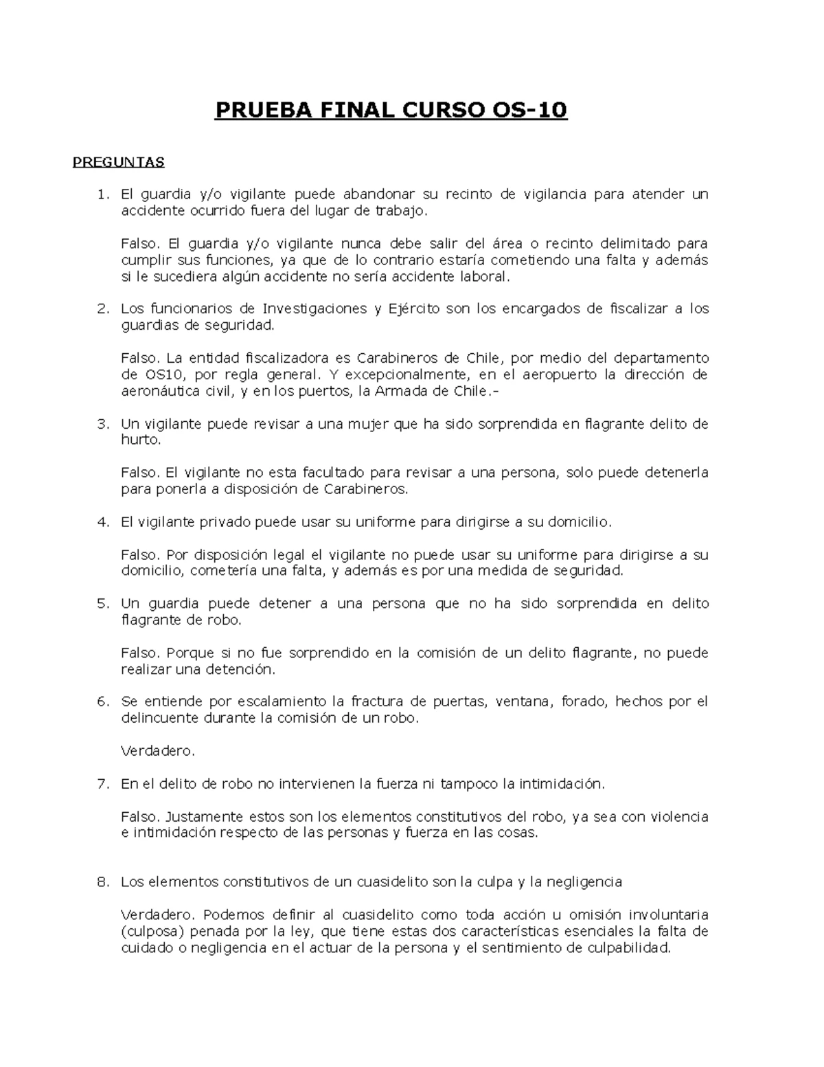 Curso OS 10: Preguntas y Respuestas Clave del Examen Final - Studocu