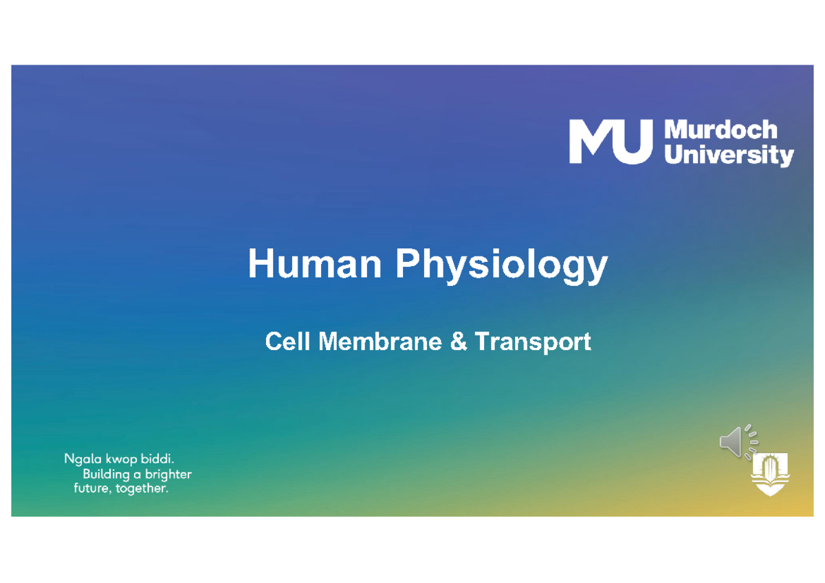 EXS102 - Key Concepts in Cell Membrane Transport - Studocu