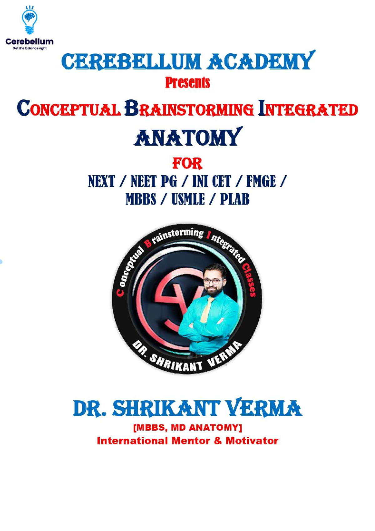 CEREBELLUM ACADEMY: Integrated Anatomy Concepts for NEET PG & FMGE ...