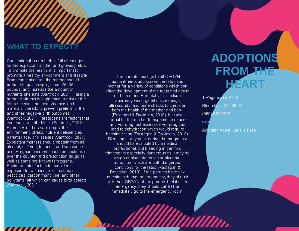 Biological Beginnings and Prenatal Development Brochure T2 - WHAT TO ...