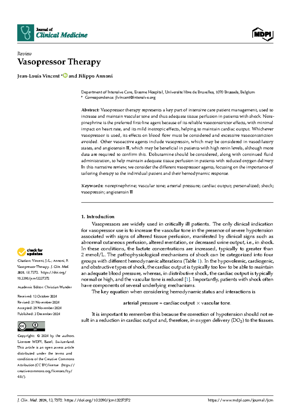 Vasopressor Therapy Review: Key Insights for ICU Management - Studocu