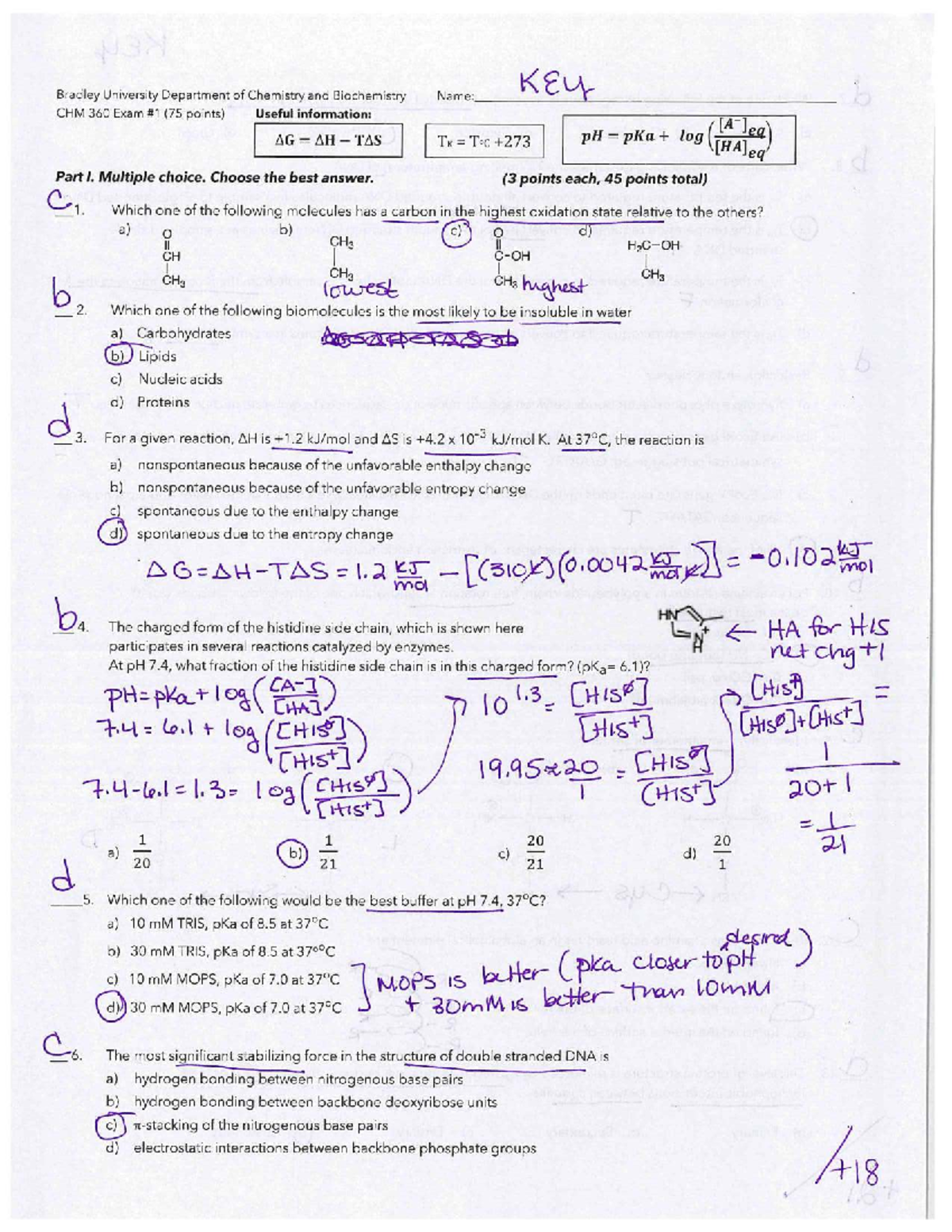 CHM 360 Exam #1 - Key Concepts and Questions - Studocu