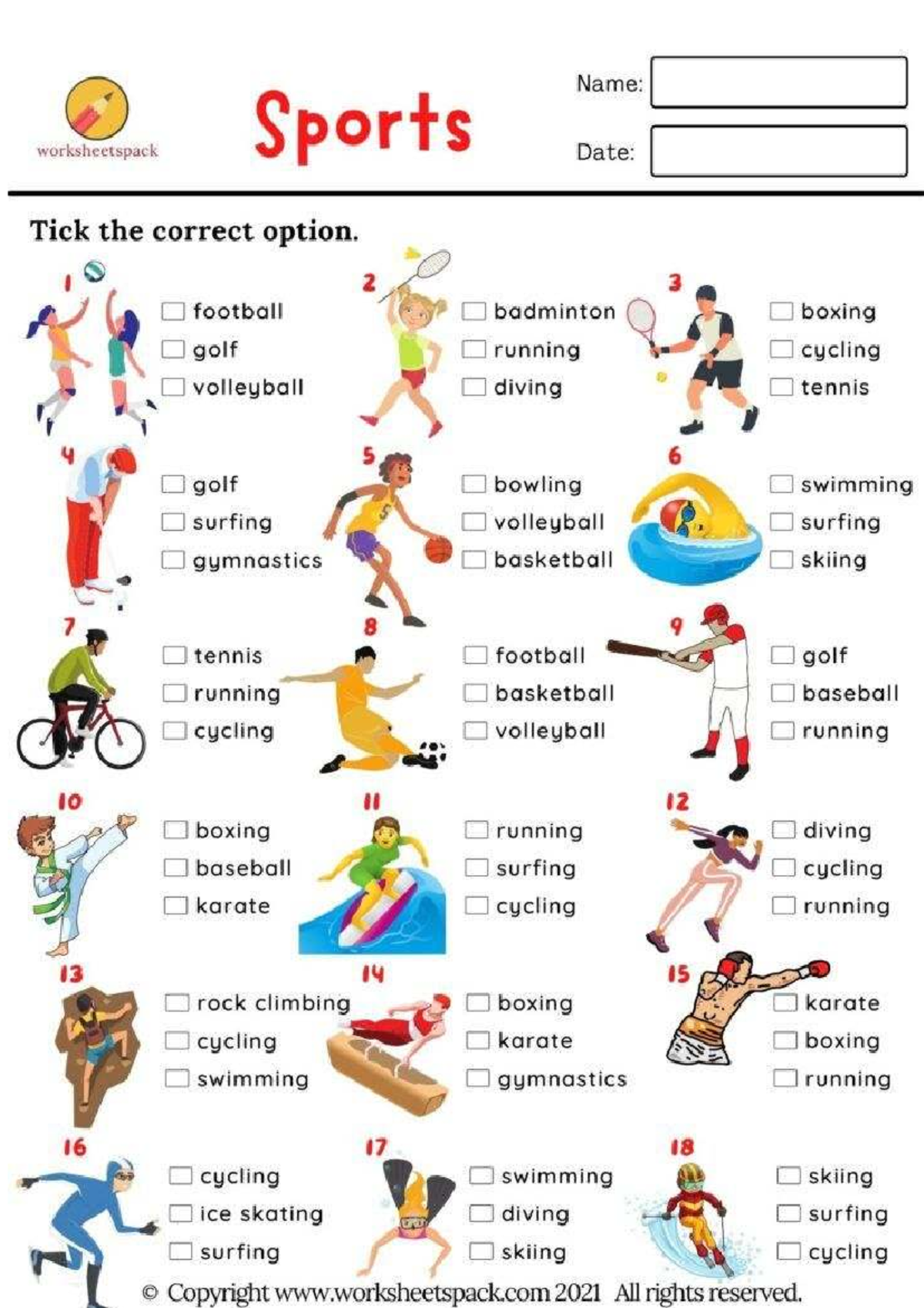 Sports Worksheet & Escape Room Activities (2023) - Studocu