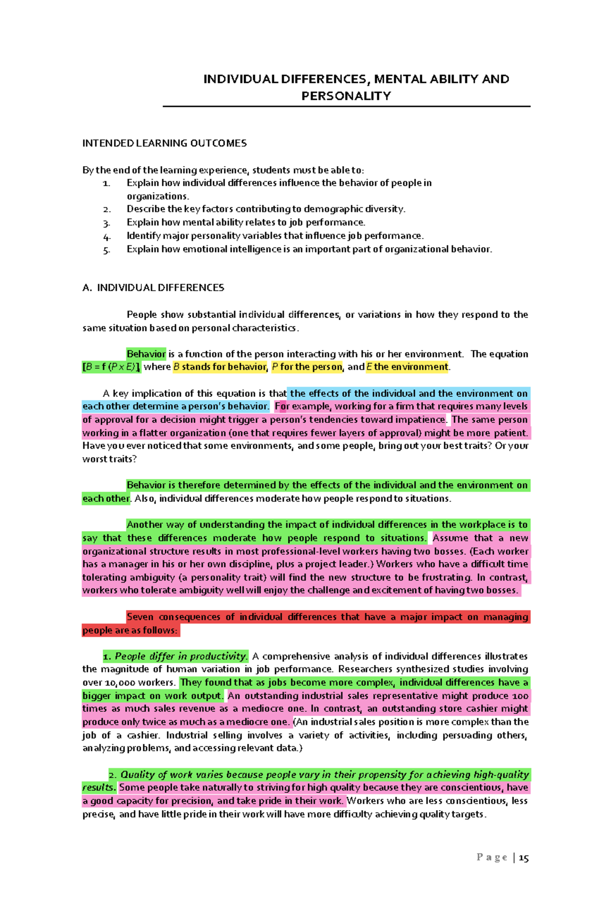 Chapter 2 - Understanding Individual Differences in Organizational ...