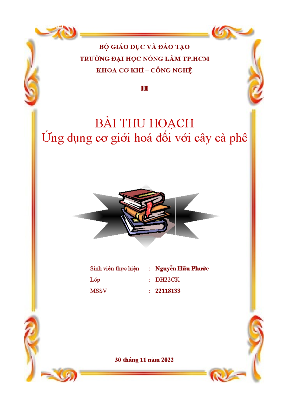Nhập môn CK - nhập môn cơ khí công nghệ - bai-thu-hoach-126163 bởi ...