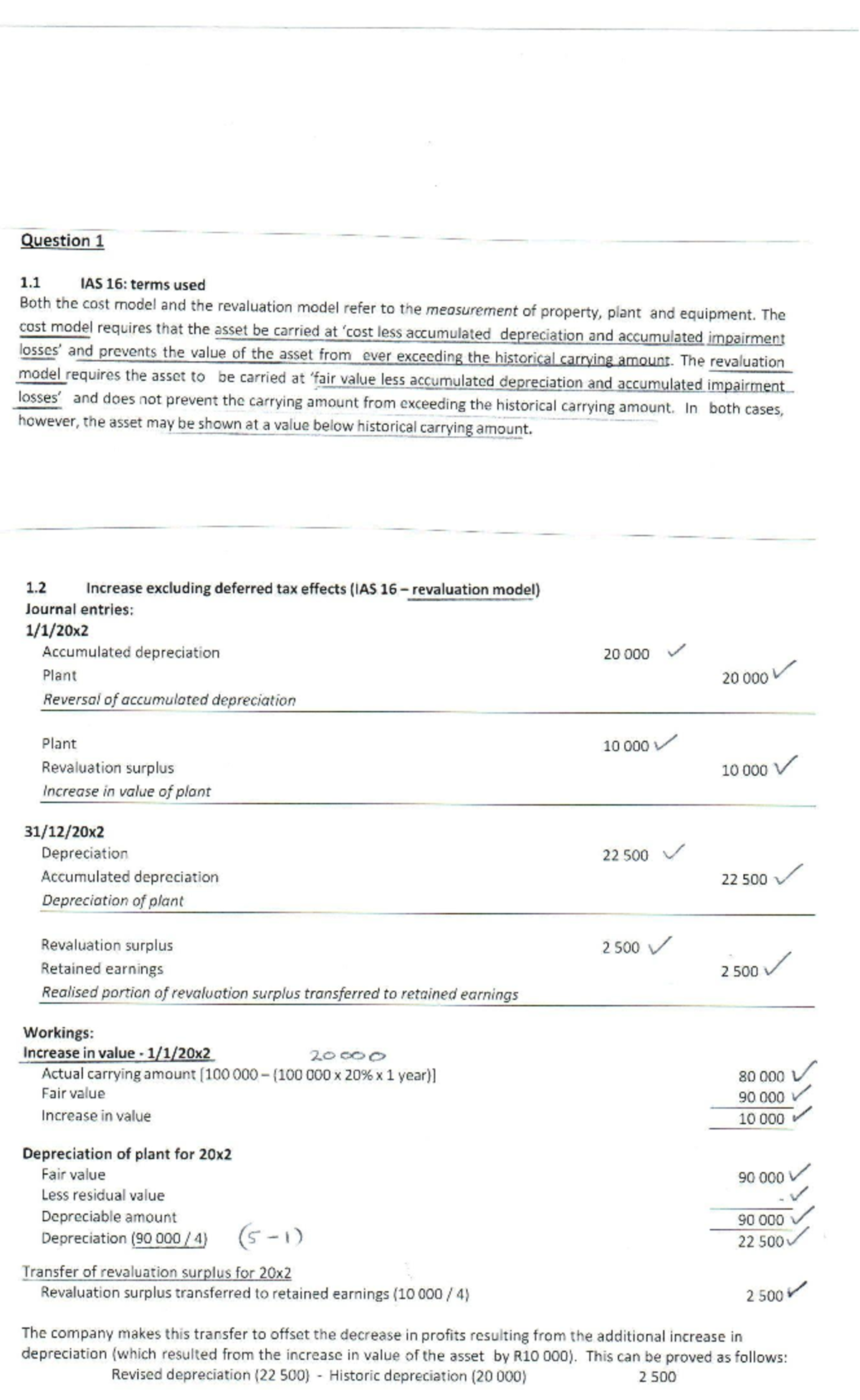 PPE 2023 IAS 16 Revaluation Model Notes and Journal Entries - Studocu