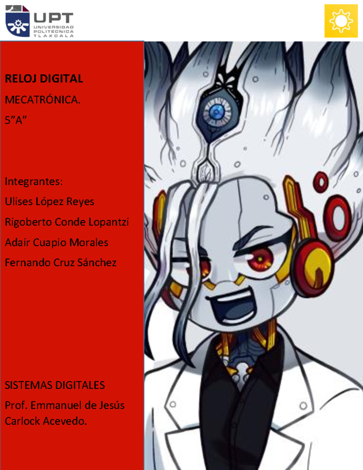 Reloj Digital con compuertas lógicas - RELOJ DIGITAL MECATRÓNICA. 5”A ...