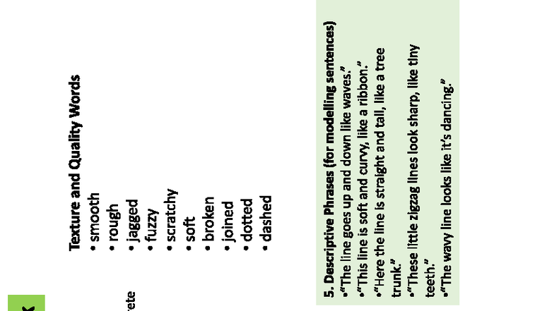 Visual Art Words for Early Years: Shape, Texture, and Color 2611 - Studocu