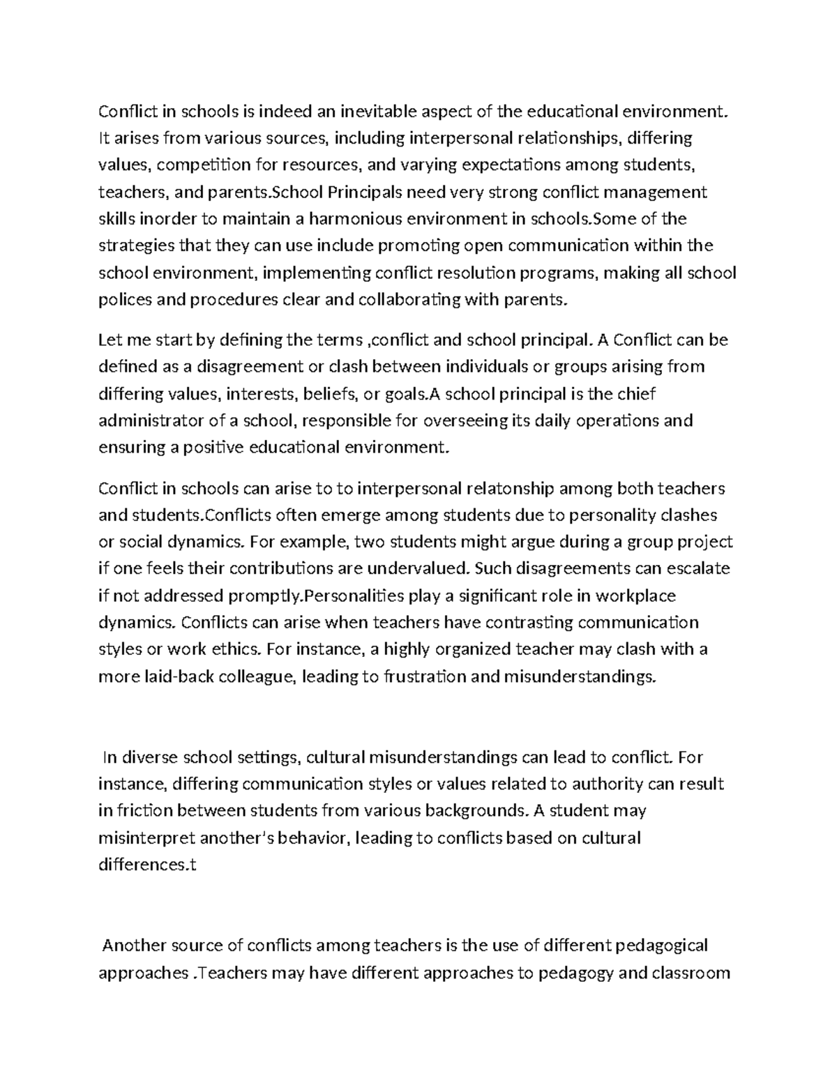 Conflict Resolution Strategies in Schools: A Comprehensive Guide - Studocu