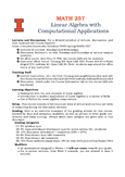 MATH 257 - Illinois - Linear Algebra w/ Computational Applications ...
