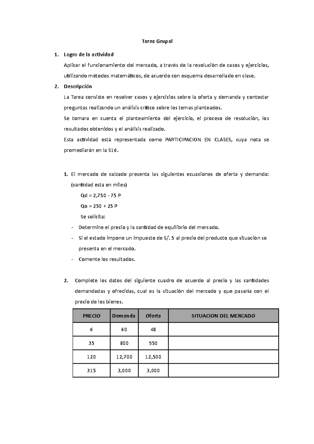 S02.s1 - Tarea grupal - Tarea Grupal Logro de la actividad Aplicar el ...