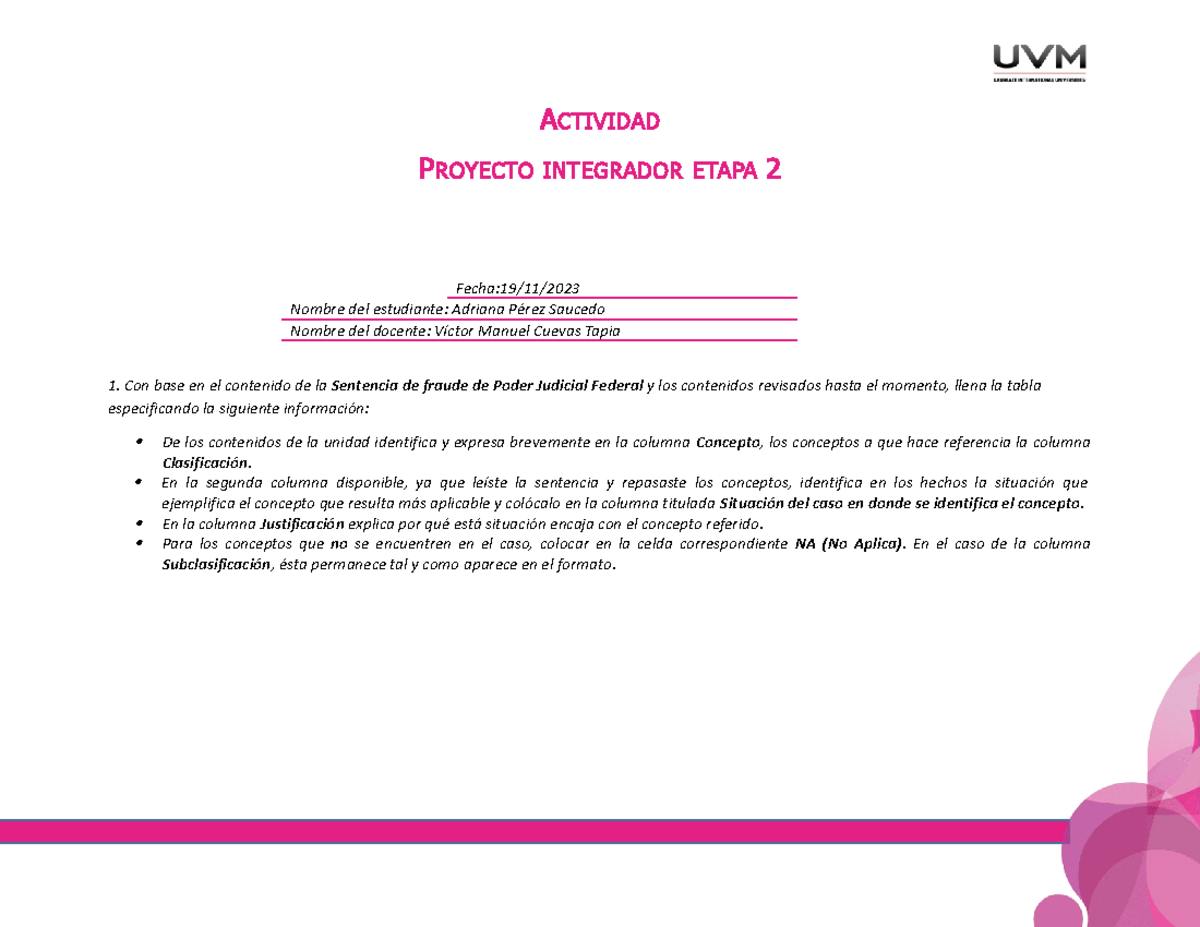 Proyecto Integrador Etapa 2 - Derecho Penal (DRE 101) - Studocu