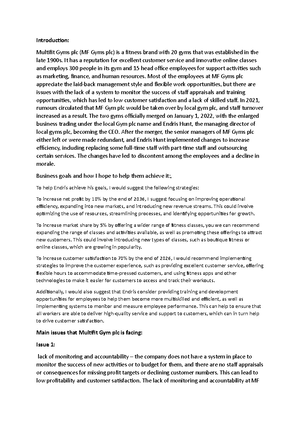 business level 3- unit 21 - assignment 1 - Assignment 1- Unit 21 ...