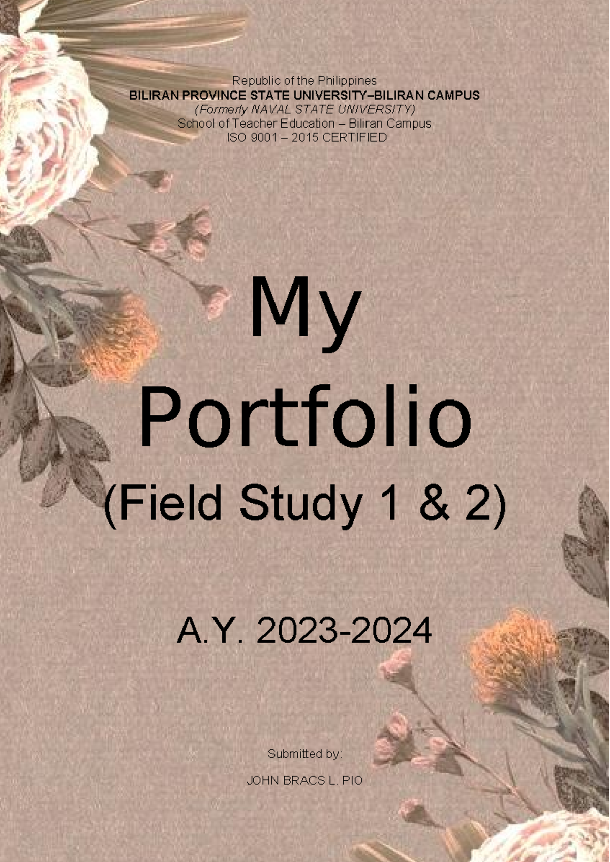 Field Study 1 & 2 Portfolio: Understanding Diverse Learners - Studocu