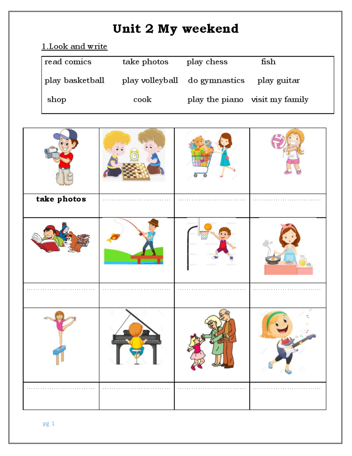 Family AND Friends Special Edition Grade 5 Unit 2 - 1 and write read ...