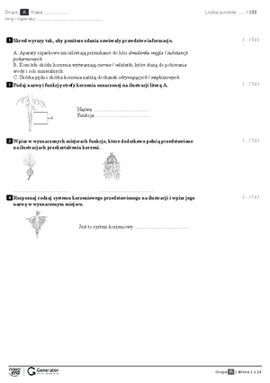 Rośliny - dadadadadad - Zadanie 10. (1 pkt) Przeprowadzono dwa ...