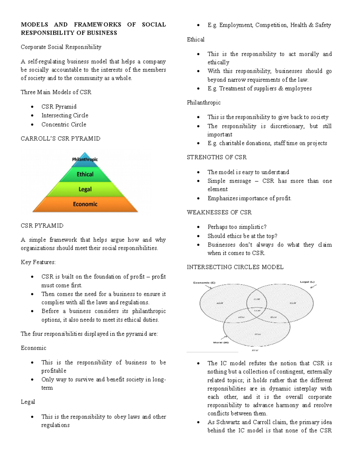 Scribd - Module - MODELS AND FRAMEWORKS OF SOCIAL RESPONSIBILITY OF ...