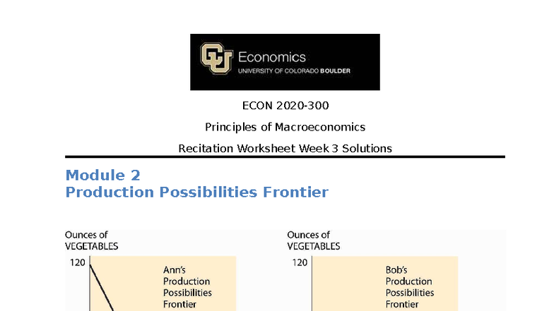 ECON 2020-300 F25 Recitation Worksheet Week 3 Solutions - Studocu