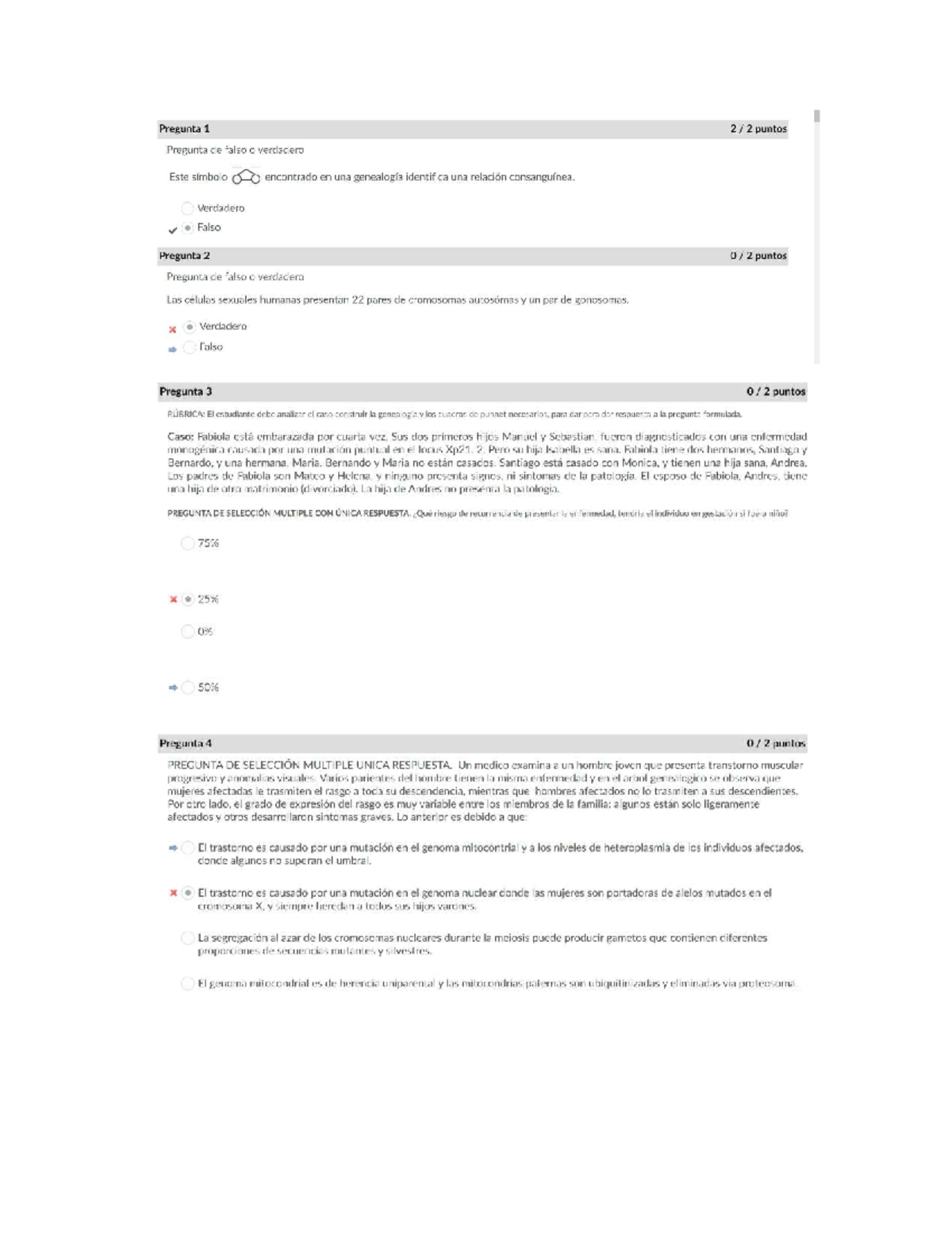 Parcial Acumulativo de Genética: Preguntas y Respuestas Clave - Studocu