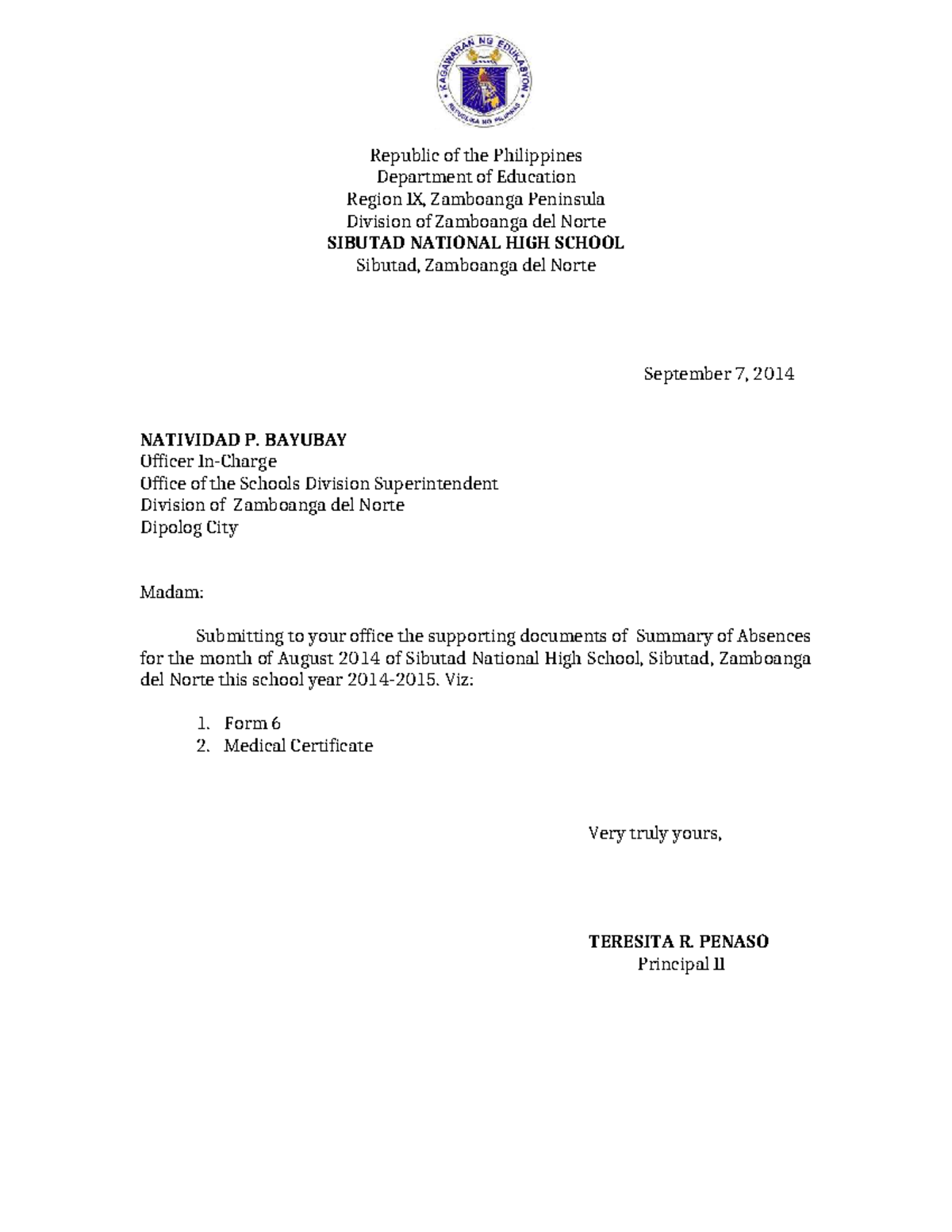 Absences - MODULE - Republic of the Philippines Department of Education ...
