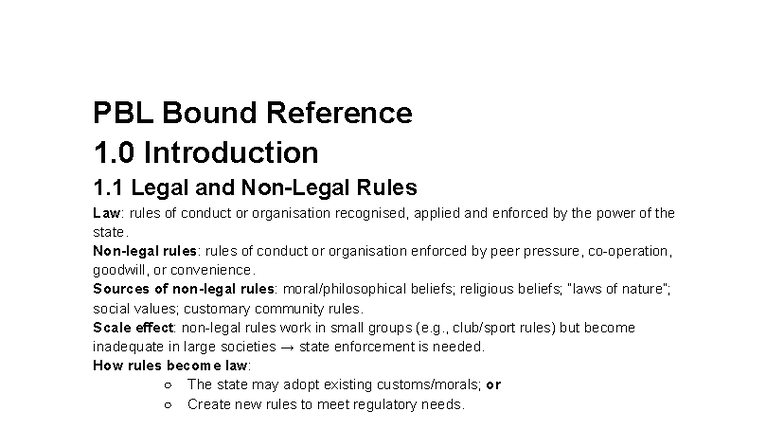 Principles of Business Law (PBL) Exam Notes & Case Study Overview - Studocu
