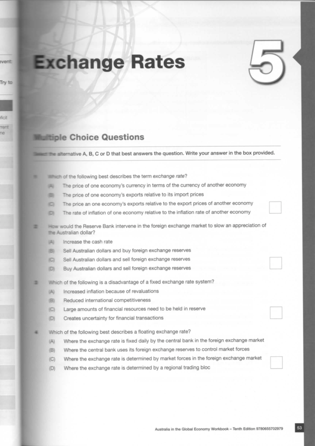 Exchange rate practice questions - Exchange Rates 5 Multiple Choice ...