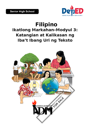 Pagbasa-at-Pagsusuri 11 Q1 Module-1 - Pagbasa at Pagsusuri sa Iba’t ...