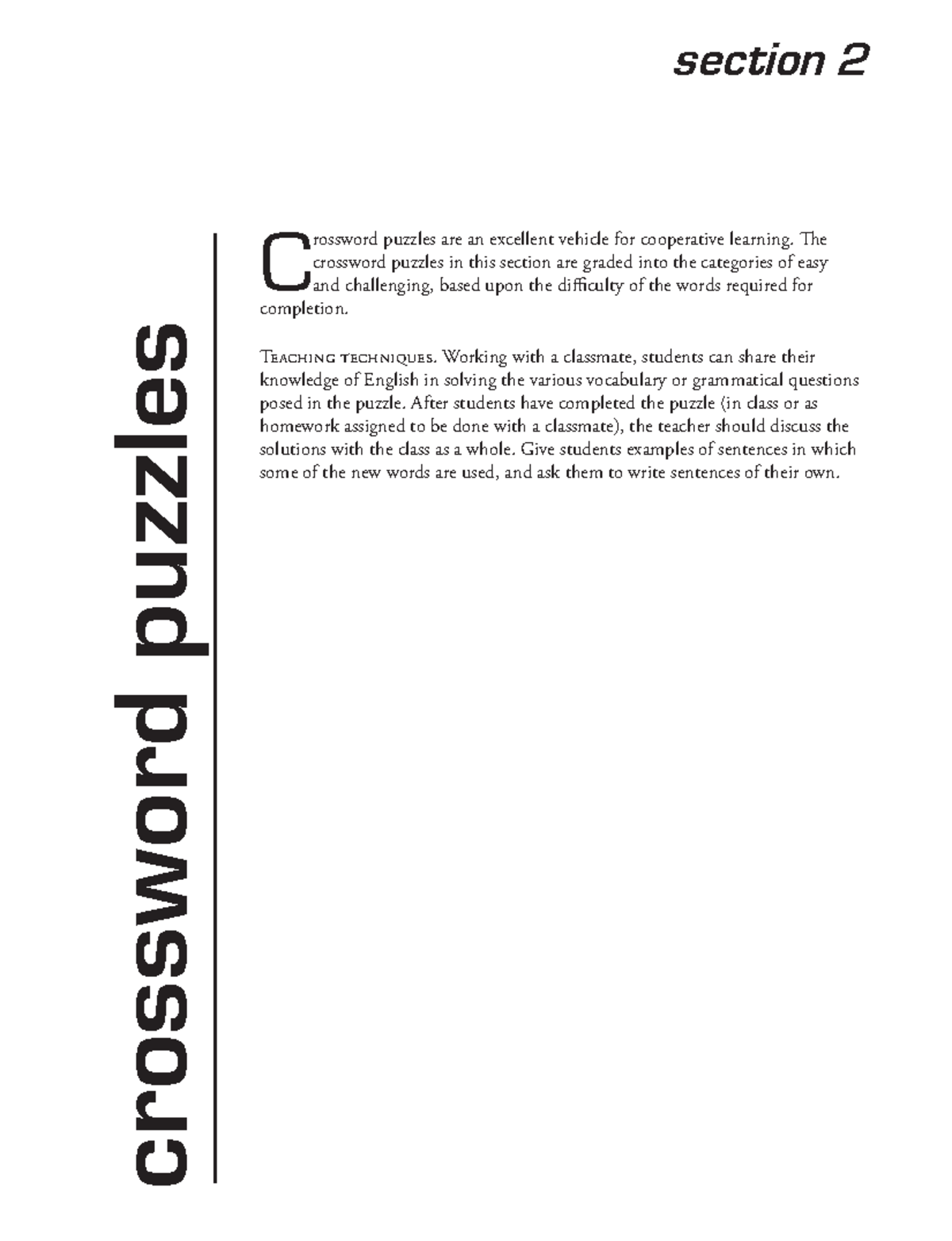 095 108 s2 crossword puzzle - section 2 crossword puzzles C rossword ...