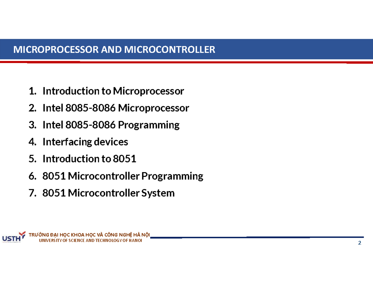 Microprocessor Microcontroller Student Lecturenote 2 - TRƯỜNG ĐẠI HỌC ...