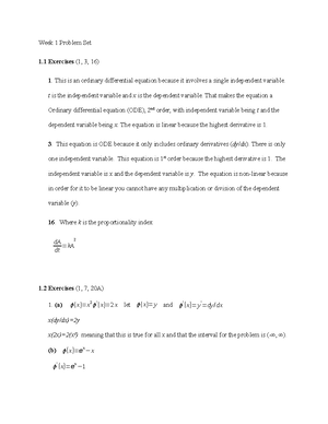 [Solved] Problem 1 Use the MATLAB dsolve function to solve the - Differential Equations (MAT330 ...