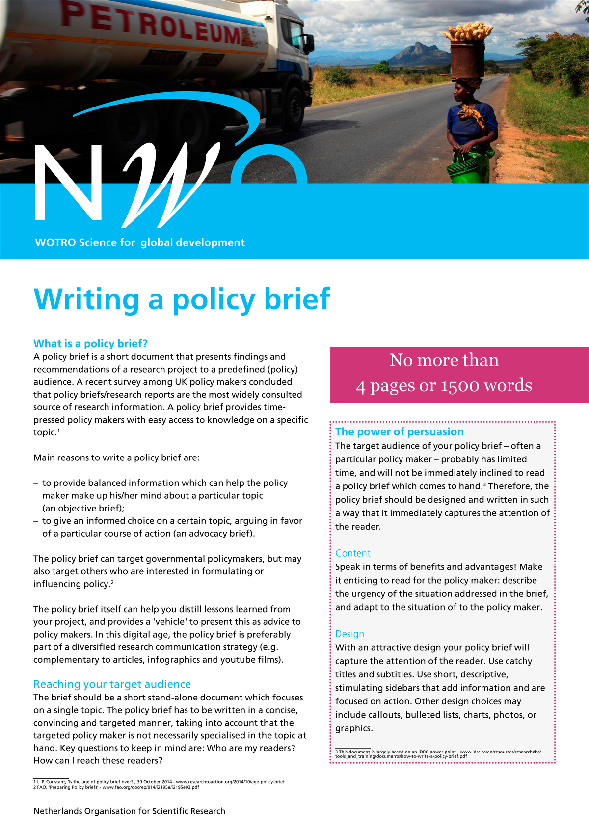 Basic Policy Brief Writing Guide Template Example - Studocu