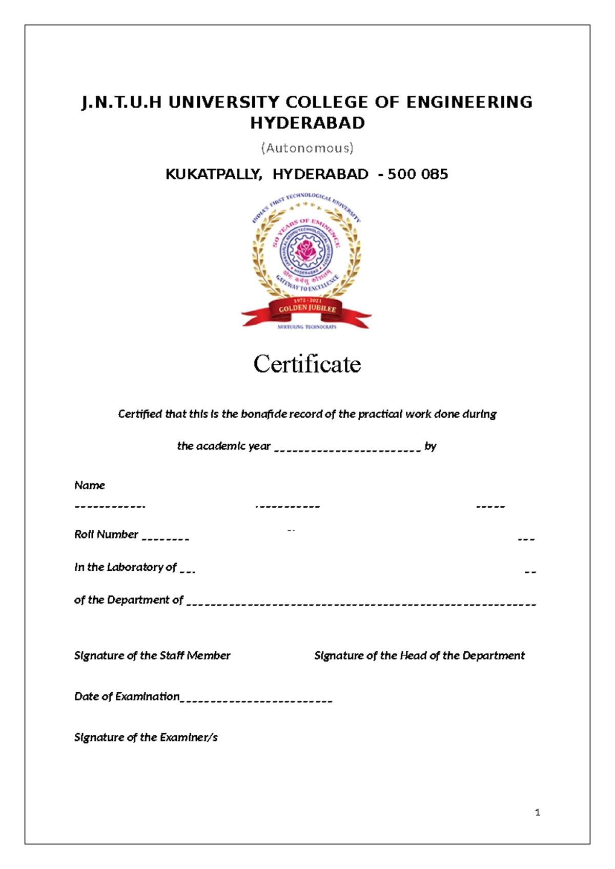 Flutter Practical Work Record - JNTUH Engineering 2023 - Studocu