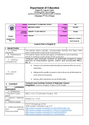 Rubrik-sa-dula - Sample rubrics in conducting role play - RUBRIK SA ...