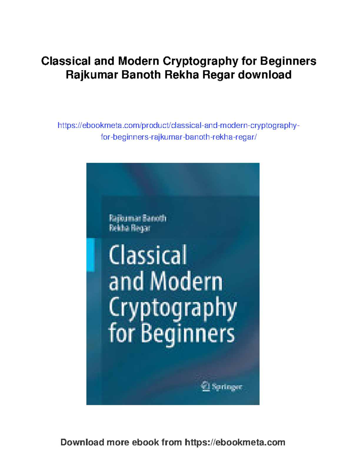 Classical and modern cryptography for beginners: a comprehensive guide - Studocu