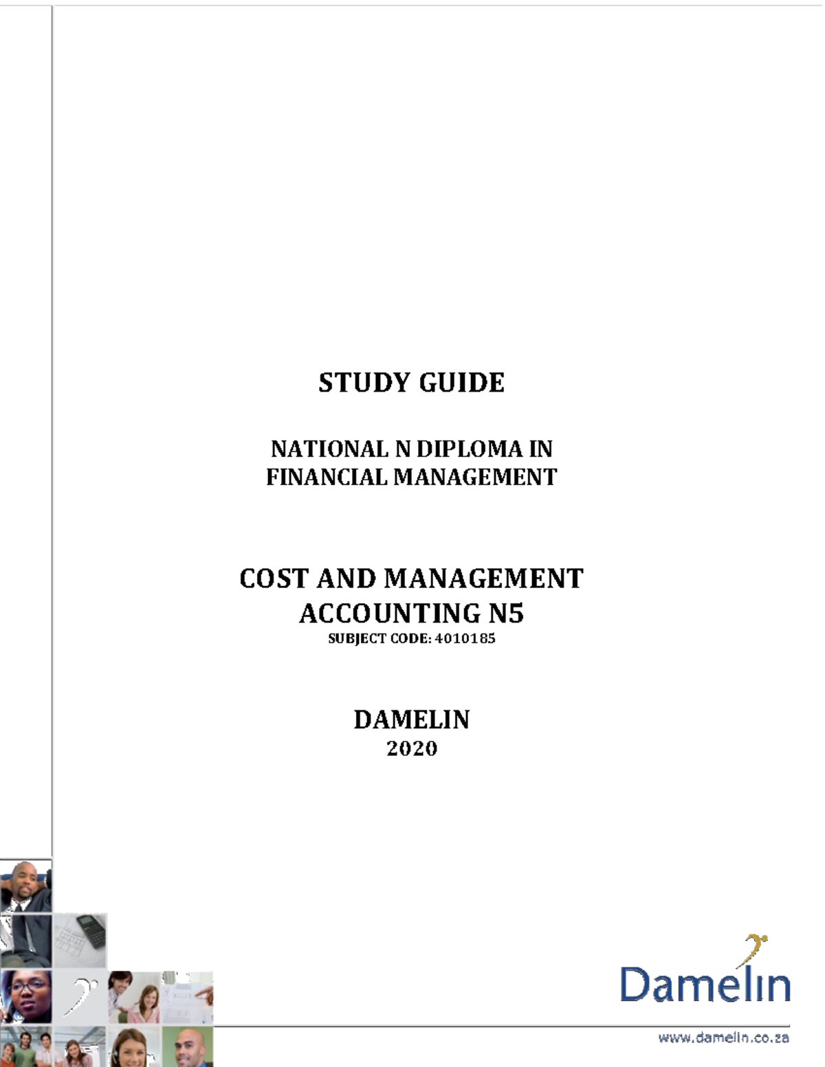 Cost and Management Accounting N5 Study Guide - S1 (2020 Edition) - Studocu