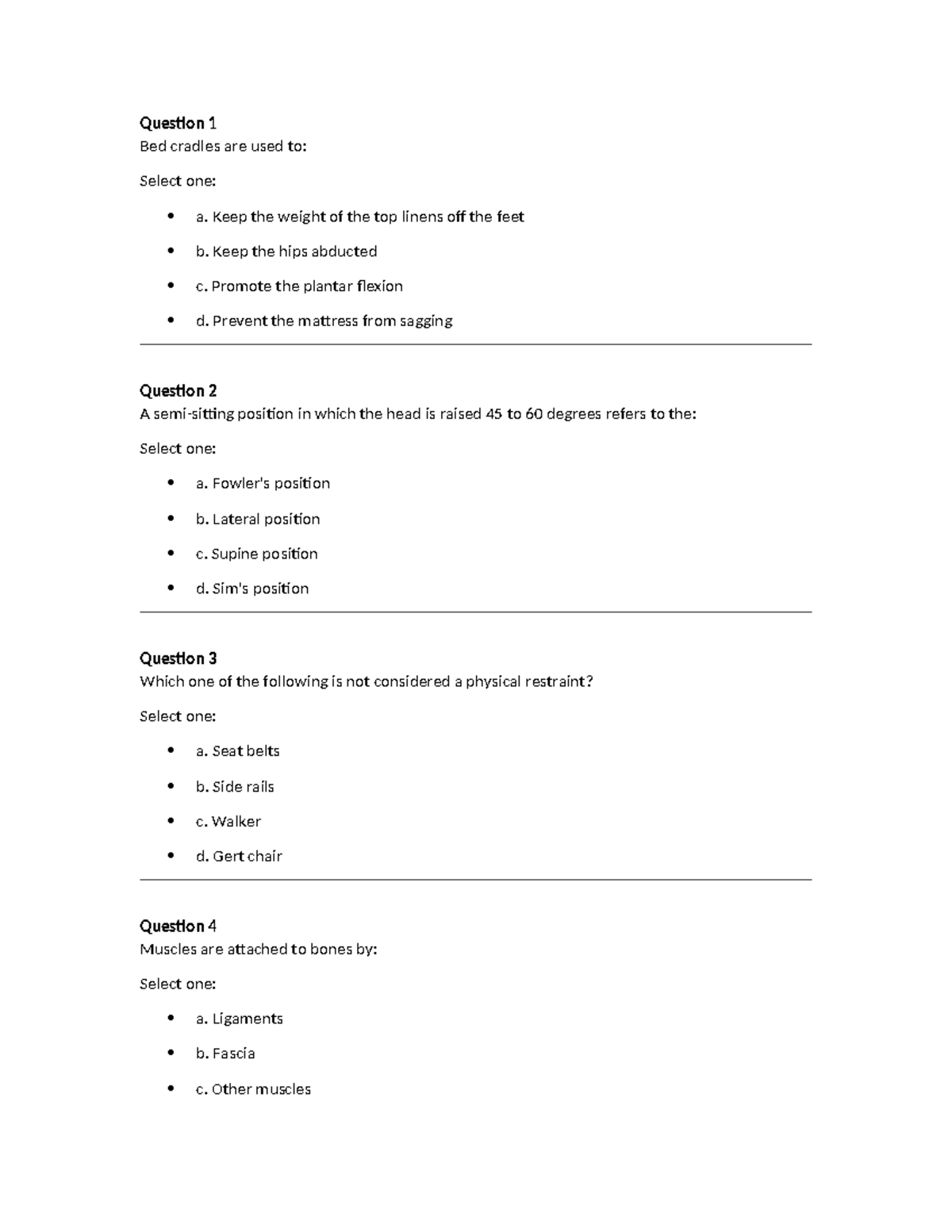 Module 2 NACC Review Questions and Answers - Studocu